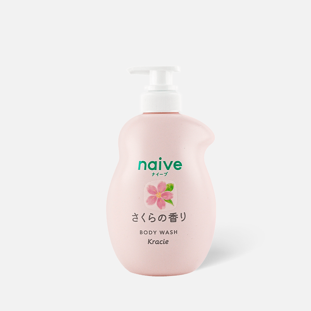 Kracie Naive Body Soap Sakura Scent Pump 530 ml – LAMOUR Beauty & Life