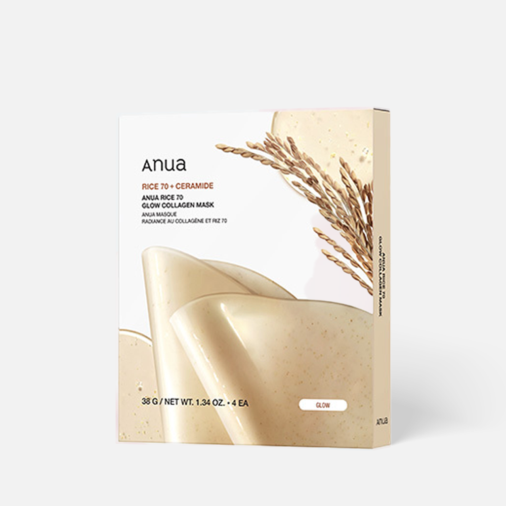 Anua Rice 70+ Ceramide Glow Collagen Mask 4 pcs – LAMOUR Beauty & Life