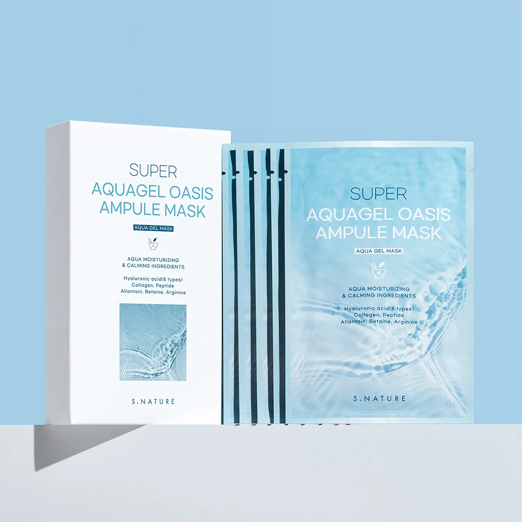 S.NATURE Super Aqua Gel Oasis Ampule Mask 5pcs – LAMOUR Beauty & Life