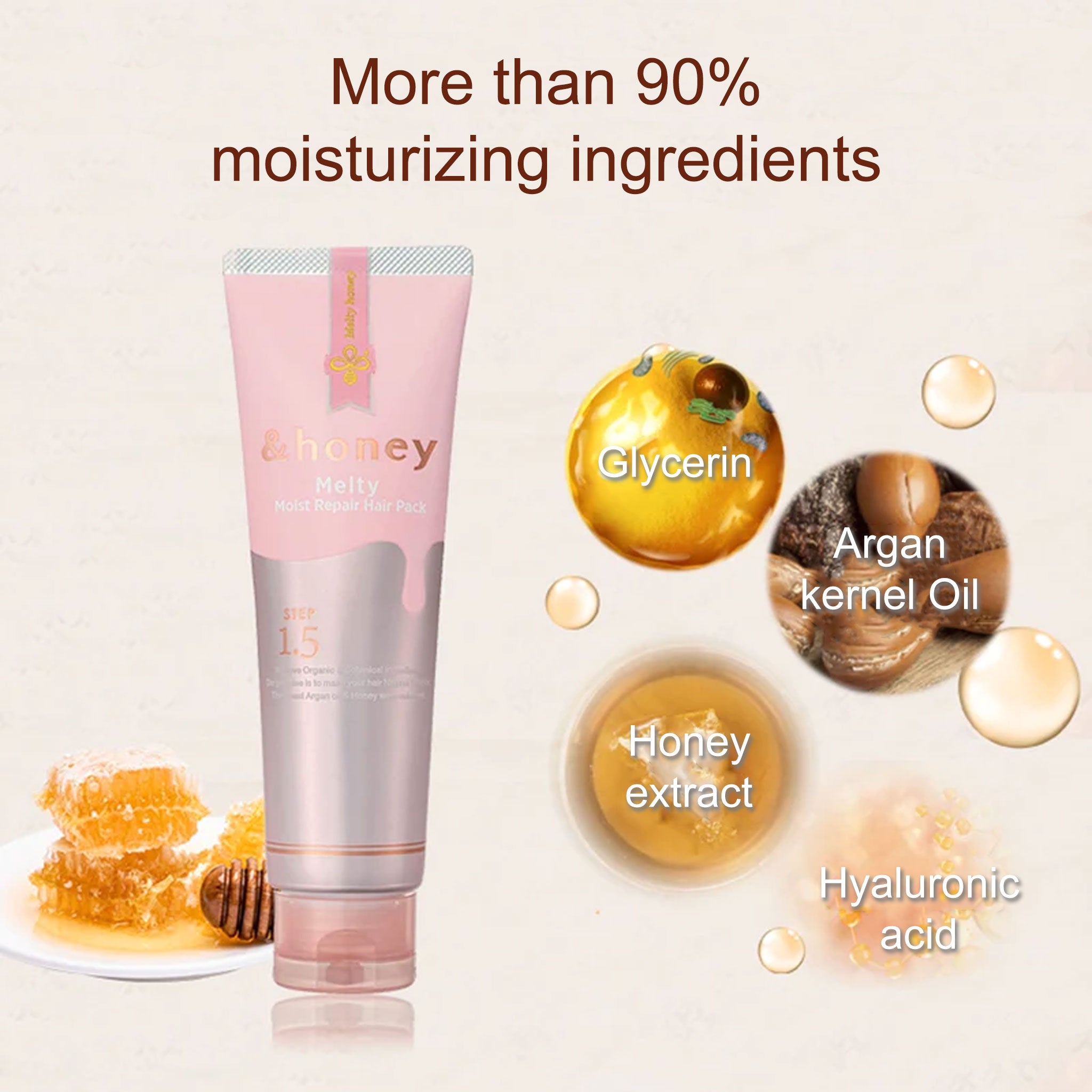 ViCREA &honey Melty Moist Repair Hair Pack 130g – LAMOUR Beauty & Life